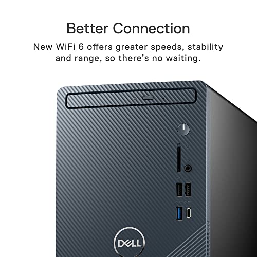 Dell Inspiron 3910 Desktop - Intel Core i7-12700 Processor, 16GB DDR4 RAM, 512GB SSD, Intel UHD 770 Graphics, Intel Wi-Fi 6, 2 Years On Site + 6 Months Migrate, Windows 11 Pro - Mist Blue