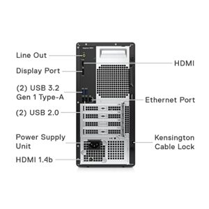 Dell Inspiron 3910 Desktop - Intel Core i7-12700 Processor, 16GB DDR4 RAM, 512GB SSD, Intel UHD 770 Graphics, Intel Wi-Fi 6, 2 Years On Site + 6 Months Migrate, Windows 11 Pro - Mist Blue