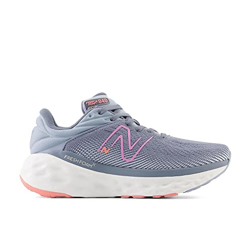 New Balance Women's Fresh Foam X 840F V1 Running Shoe, Arctic Grey/Raspberry, 8 Wide