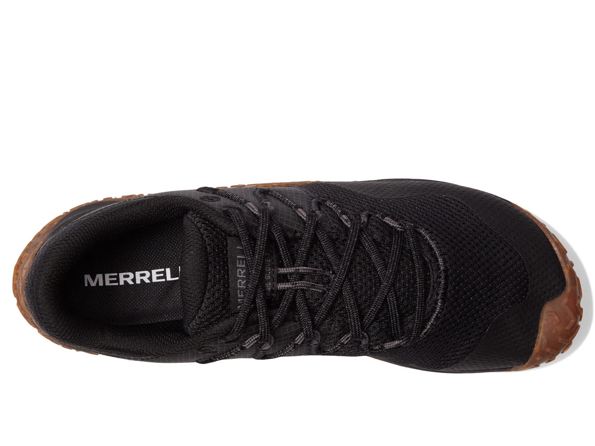 Merrell Women's Trail Glove 7 Sneaker, Black/Gum, 8