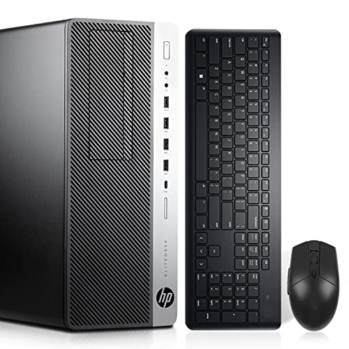 HP 800 G3 SFF Gaming Desktop Intel i7-6700 up to 4.00GHz 16GB 256GB NVMe SSD + 2TB HDD GT1030 2GB Built-in Wi-Fi 6 AX200 Dual Monitor Support Wireless Keyboard and Mouse Win10 Pro (Renewed)