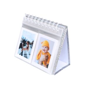 68 pockets polaroid flip book albums, polaroid desk album, calendar instax mini flip book, kpop photocard holder book, 3 inch mini photo display album for polaroid fujifilm instax mini series camera