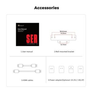 Beelink SER5 Mini PC Ryzen 5 5560U 6C/12T 8MB Cache, 16GB RAM 500GB NVME SSD, 4K Triple Display HDMI&DP&USB-C AUTO Power ON, WOL, PXE, Micro pc Gaming Computer