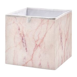 pink marble storage basket storage bin square collapsible storage hamper nursery storage hamper organizer for home toys clothes kids