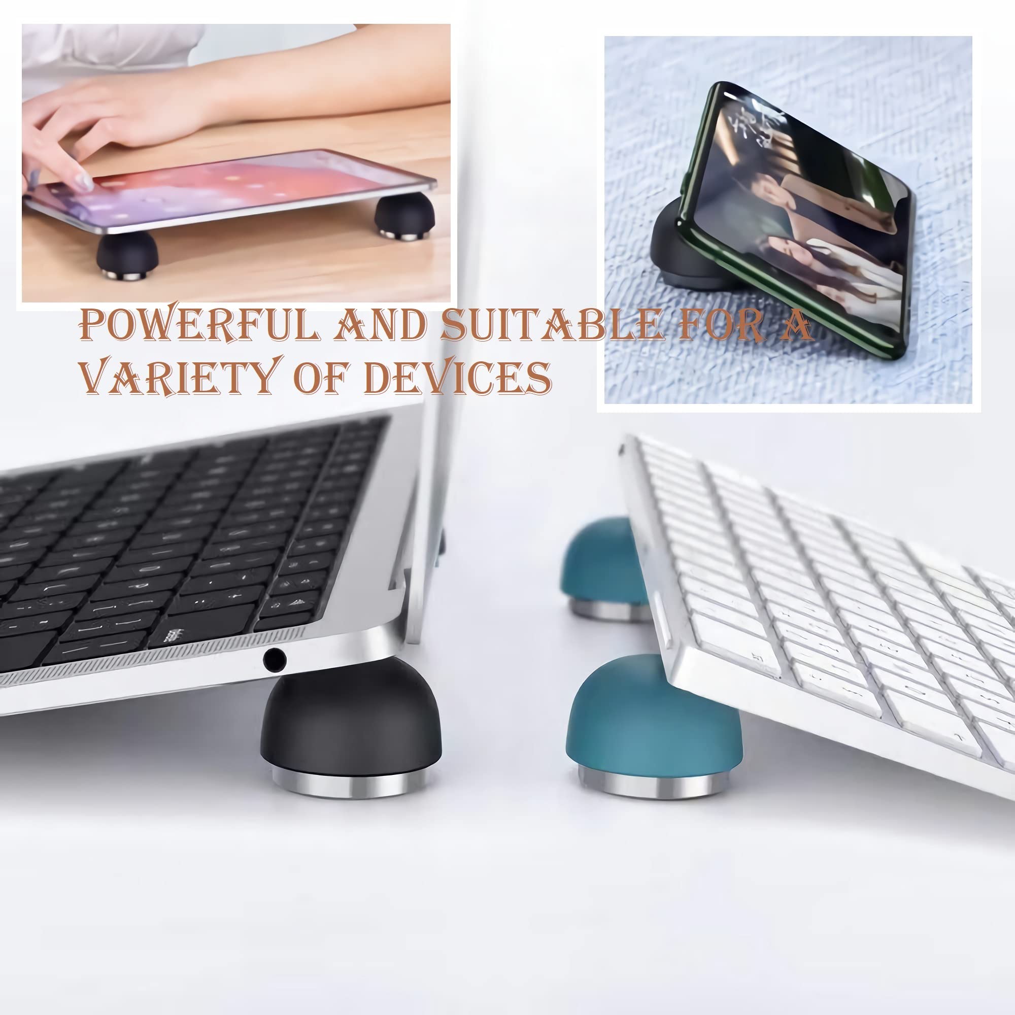 Laptop Cooling Pad,Portable Magnetic Laptop Cooling Stand Laptop Computer Small Invisible Cooler Ball (Dark Grey)