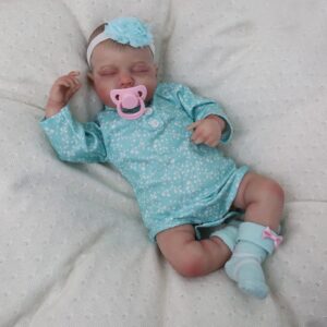 WOOROY Realistic Reborn Baby Dolls - 20 Inch Lifelike Newborn Baby Doll Girl Real Life Baby Dolls Sleeping Soft Weighted Reborn Doll Gift Toys for 3+ Years