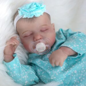 WOOROY Realistic Reborn Baby Dolls - 20 Inch Lifelike Newborn Baby Doll Girl Real Life Baby Dolls Sleeping Soft Weighted Reborn Doll Gift Toys for 3+ Years