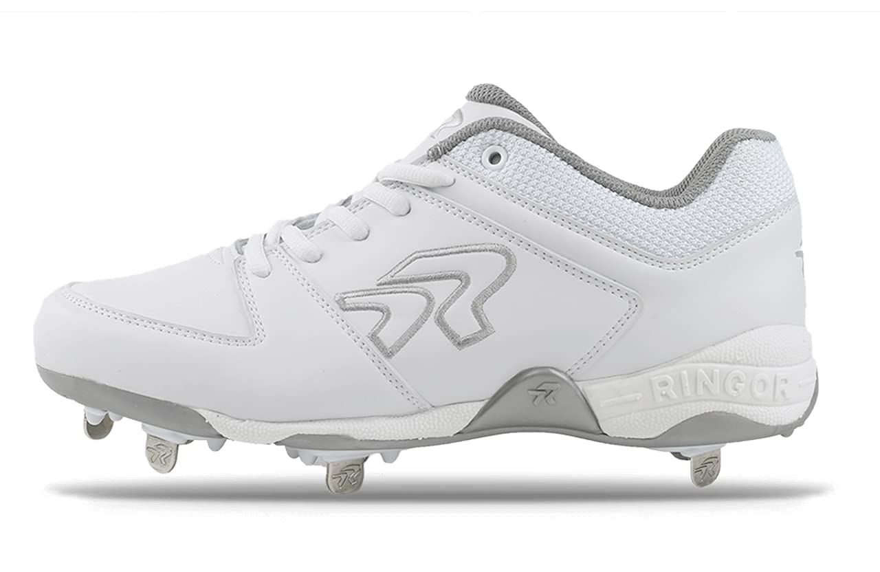 Ringor Flite Spike Womens Size 8.0 - White and Silver