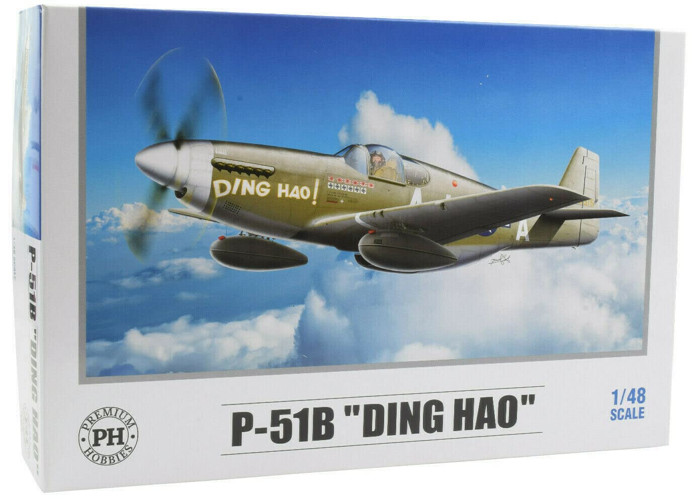 Premium Hobbies P-51B Ding Hao 1:48 Plastic Model Airplane Kit 136V