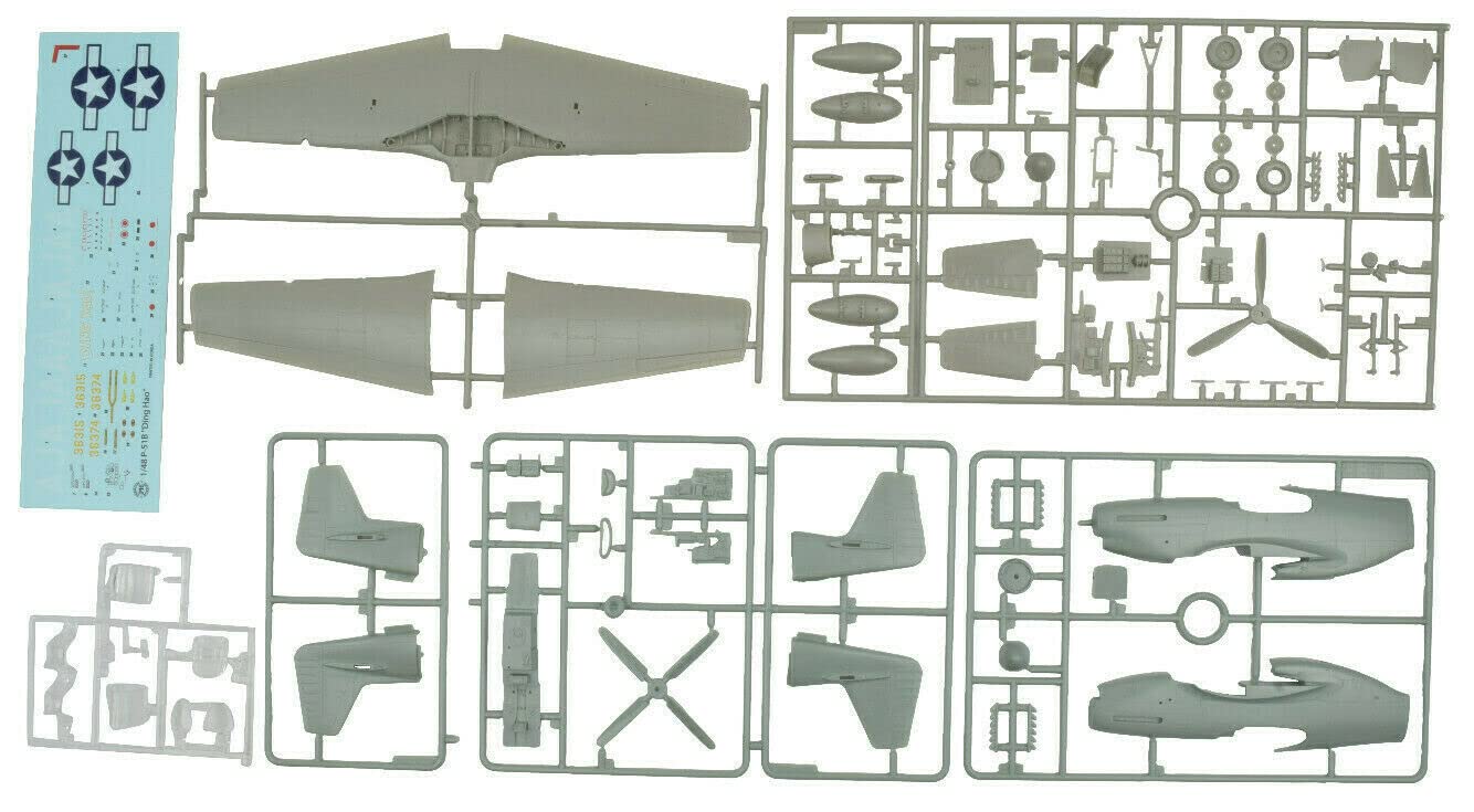 Premium Hobbies P-51B Ding Hao 1:48 Plastic Model Airplane Kit 136V