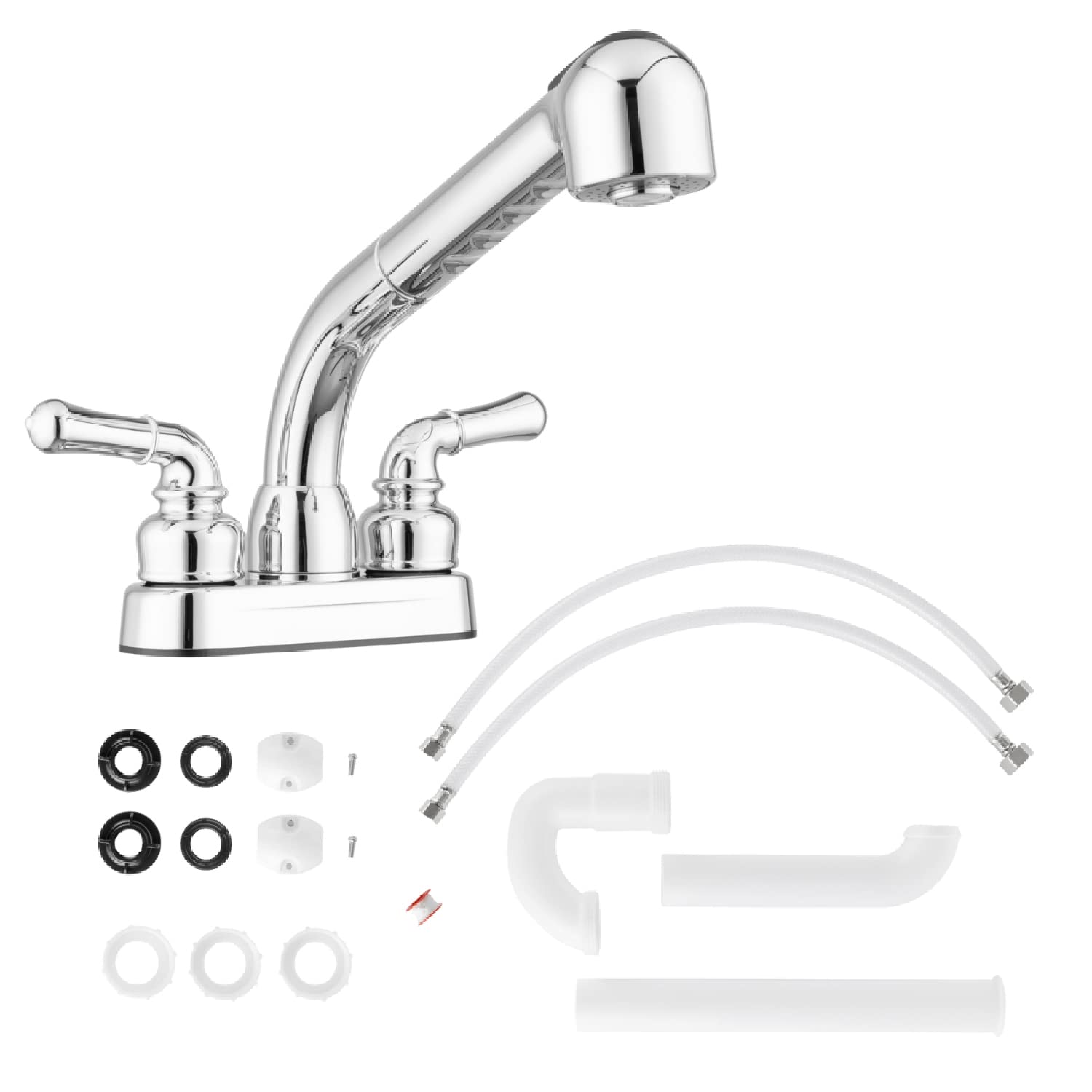 Pacific Bay - Lynden Utility Laundry Sink Faucet with Swivel Stainless Steel Spout