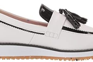 FootJoy Women's FJ Sandy Golf Shoe, White/Black, 9 Wide