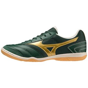 mizuno unisex football futsal shoe, pineneedle mp gold, 10.5 us women