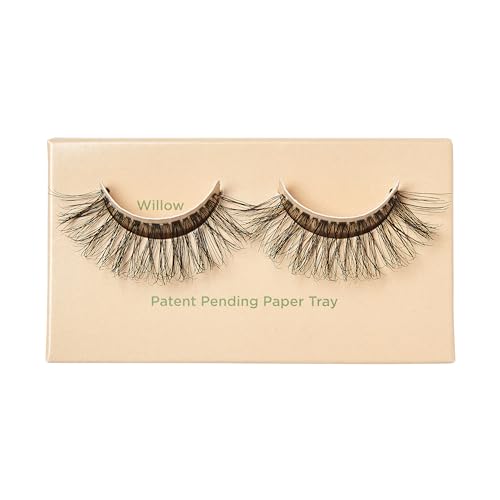 KISS Sister Nature False Eyelashes, Willow', 14 mm, Includes 1 Pair Of Lash, Contact Lens Friendly, Easy to Apply, Reusable Strip Lashes