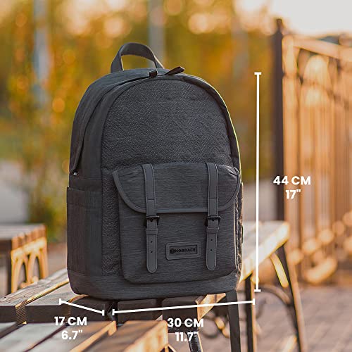 Nordace Comino Classic Backpack with USB Charging Port, Water Resistant - 15.6 Inch Laptop Backpack for Everyday, Travel, Work (Charcoal)