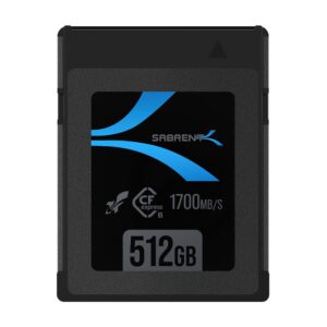 sabrent rocket cfx 512gb cfexpress type b memory card r1700mb/s w1500mb/s (cf-xtbt-512)