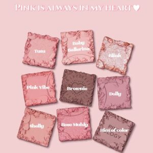 HOLIKA HOLIKA My Fave Mood Eye Palette 03 Pinkology | 9 Shade, Cool tones, Soft Eye Shadow, KBeauty Pink Eye Makeup, Daily, High Pigment, Smooth, Matte, Shimmer finishes