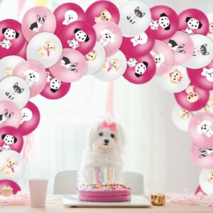 36 Pieces Puppy Balloons 12 Inch Dog Latex Balloon Dog Balloons Dog Print Balloon Pack Decorations Dog Theme Party Supplies for Birthday Baby Shower Pets Theme Party (Cute Style)