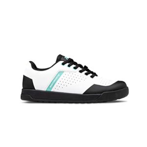 Ride Concepts Women's Hellion Elite Bike Shoe White/Aqua, 6 M US