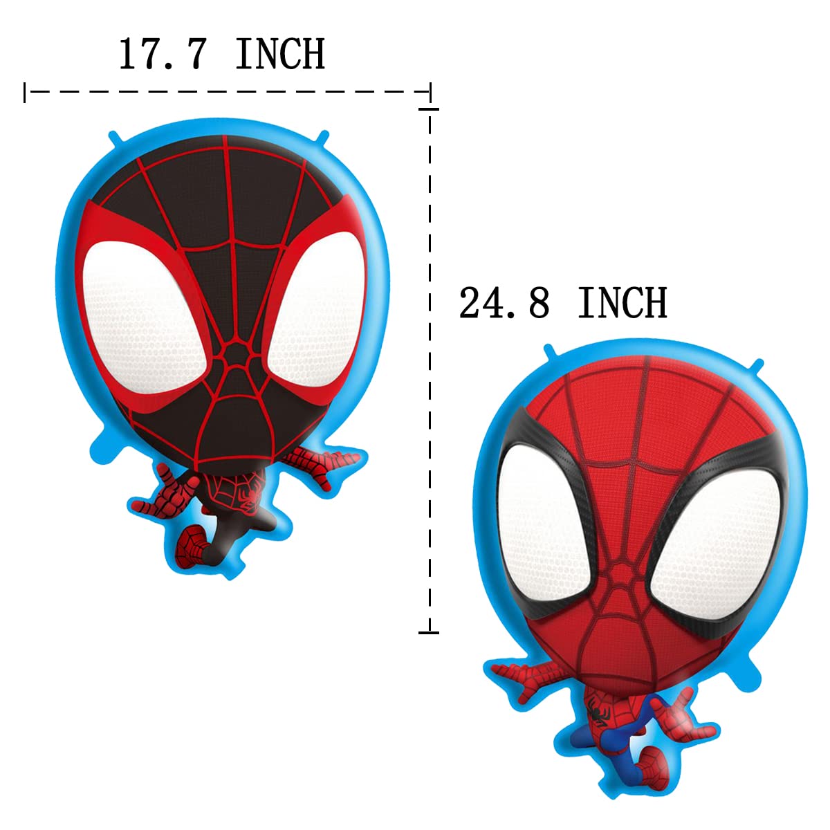 Spidey and His Amazing Friends Foil Balloons,Spiderman Birthday Party Balloons Decoration Supplies