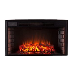 sei furniture 33” widescreen electric firebox w/remote control, black