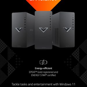 HP Victus 15L Gaming Desktop Computer Bundle PC, AMD Ryzen 7 Processor, AMD Radeon Graphics, 16 GB SDRAM, 512 GB SSD, Windows 11 Home OS, Wi-Fi 6 and Bluetooth (TG02-0130, 2022)