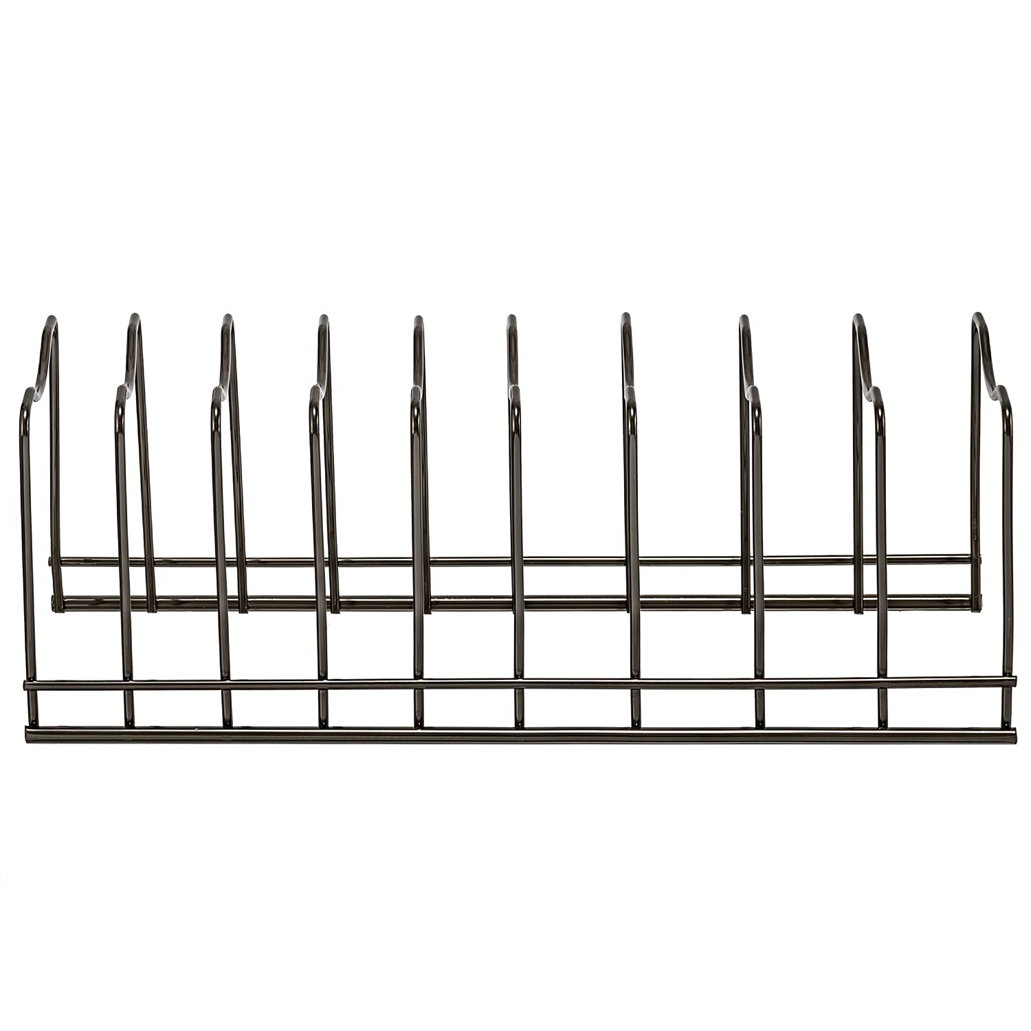 Y.Z.Bros Pot&Pan Lid Rack Holder Organizer, Rest Cutting Board, Baking Sheet, Stainless Steel, Satin Nickel