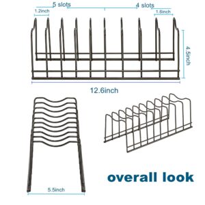 Y.Z.Bros Pot&Pan Lid Rack Holder Organizer, Rest Cutting Board, Baking Sheet, Stainless Steel, Satin Nickel