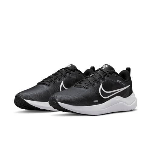 Nike Downshifter 12, Women's Road Running Shoes, Black/White-Smoke Grey, 8.5 M US