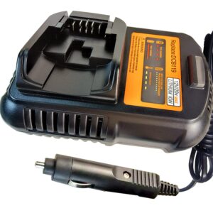 DCB119 Car Charger Replace Dewalt 20v 12V Battery Charger DCB119 to Charge DCB201 DCB202 DCB203 DCB205 DCB206 DCB606 DCB609...