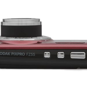 Kodak PIXPRO FZ55 Digital Camera (Red) + Black Point & Shoot Camera Case + Transcend 64GB SD Memory Card + Tri-fold Memory Card Wallet + Hi-Speed SD USB Card Reader + More!