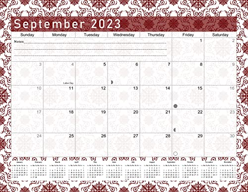 2023-2024 Calendar 16 Months Student Calendar/Planner for 3-Ring Binder, Desk, or Wall -v014