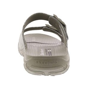 Skechers Foamies Reggae Double Band w/Daisy Print Olive 9 B (M)