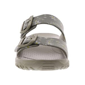 Skechers Foamies Reggae Double Band w/Daisy Print Olive 9 B (M)