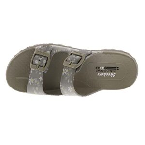 Skechers Foamies Reggae Double Band w/Daisy Print Olive 9 B (M)