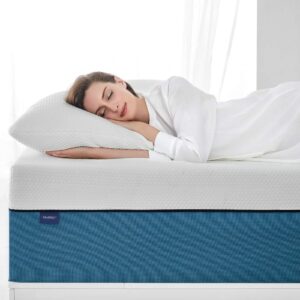 molblly queen size mattress, 14 inch cooling-gel memory foam mattress in a box, fiberglass free, breathable bed mattress for cooler sleep supportive & pressure relief, queen mattress, 60" x 80" x 14"