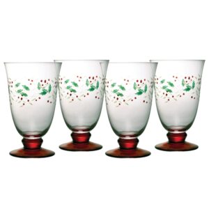 pflatzgraff winterberry wine goblets, set of 4, clear, 13 fluid ounces