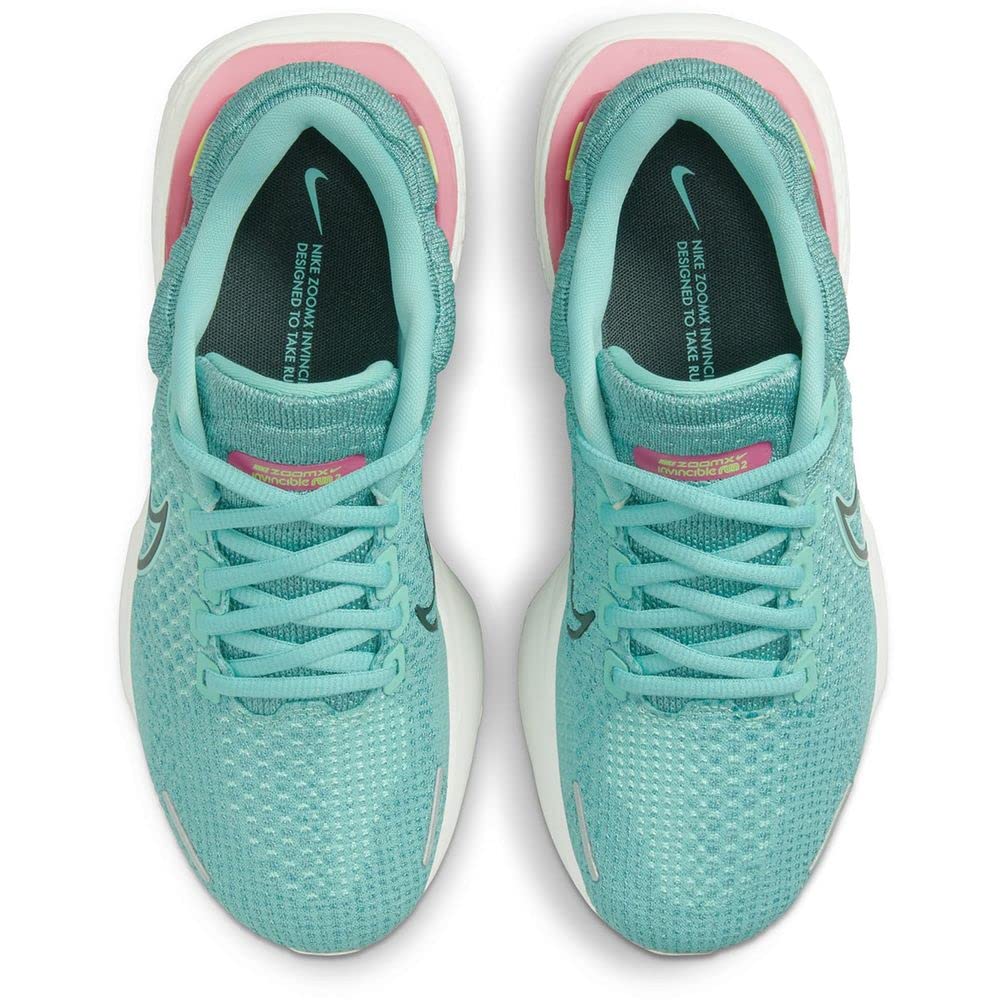 Nike Women's ZoomX Invincible Run FK 2 (Washed Teal/Pink Prime/Barely, us_Footwear_Size_System, Adult, Women, Numeric, Medium, Numeric_8)