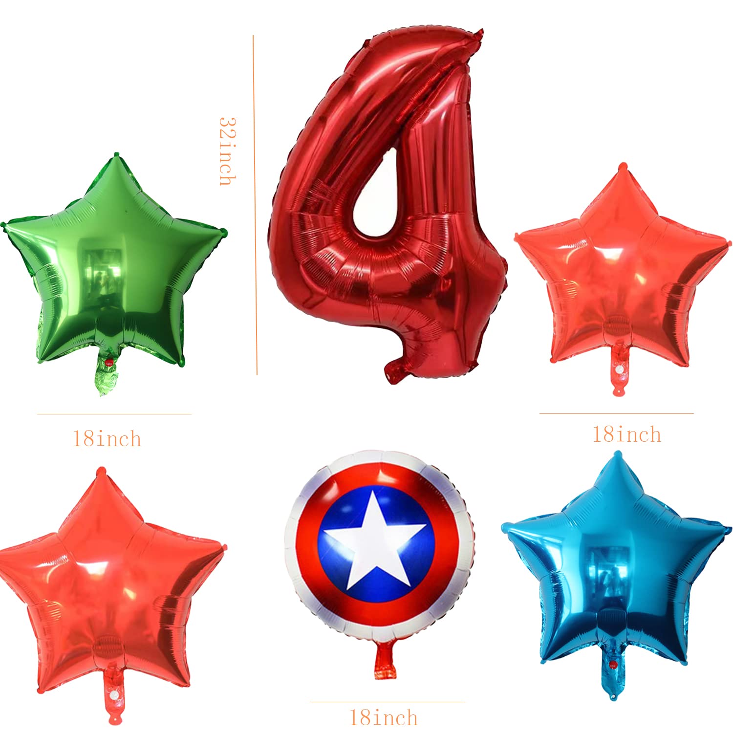 10pc hero balloon party decoration theme party supplies