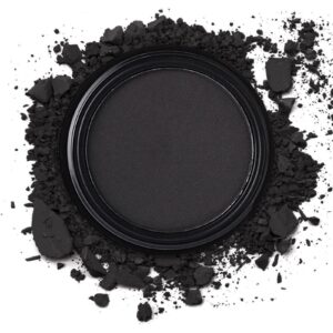 meicoly black single eyeshadow,pressed powder matte eye shadow,ash eye black special effects powder,opaque vegan cruelty free eyeshadow for day & night,black