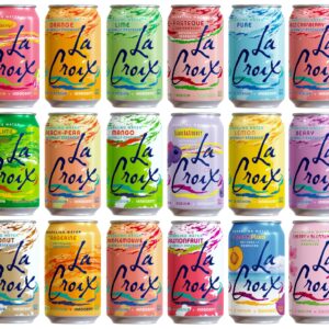 La Croix Sparkling Water Variety Pack, 12 Fl Oz Cans - In Sanisco Box (18 Pack) (La croix)