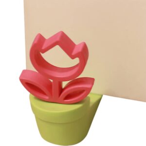 wayuto cute door stopper flower decorative silicone door stop novelty funny door stops rubber door stop wedge for home office bedroom doorstop cute gifts for women girls