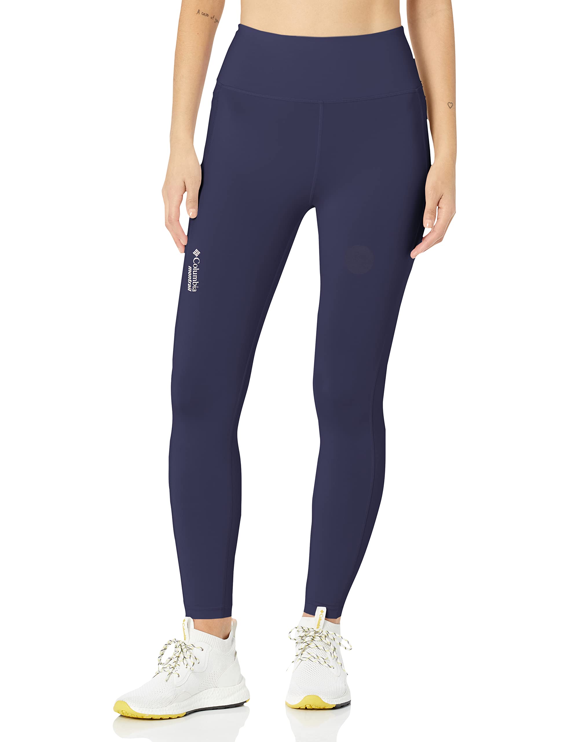 Columbia Women's Endless Trail Running 7/8 Tight, Collegiate Navy, Large