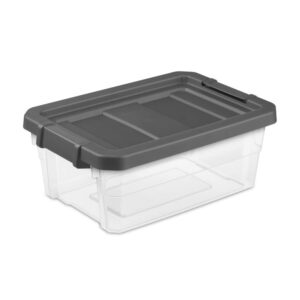 sterilite box stacker modular clear 16qt 14723v06