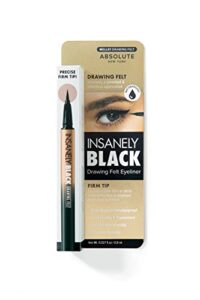 absolute new york insanely black drawing felt liquid eyeliner