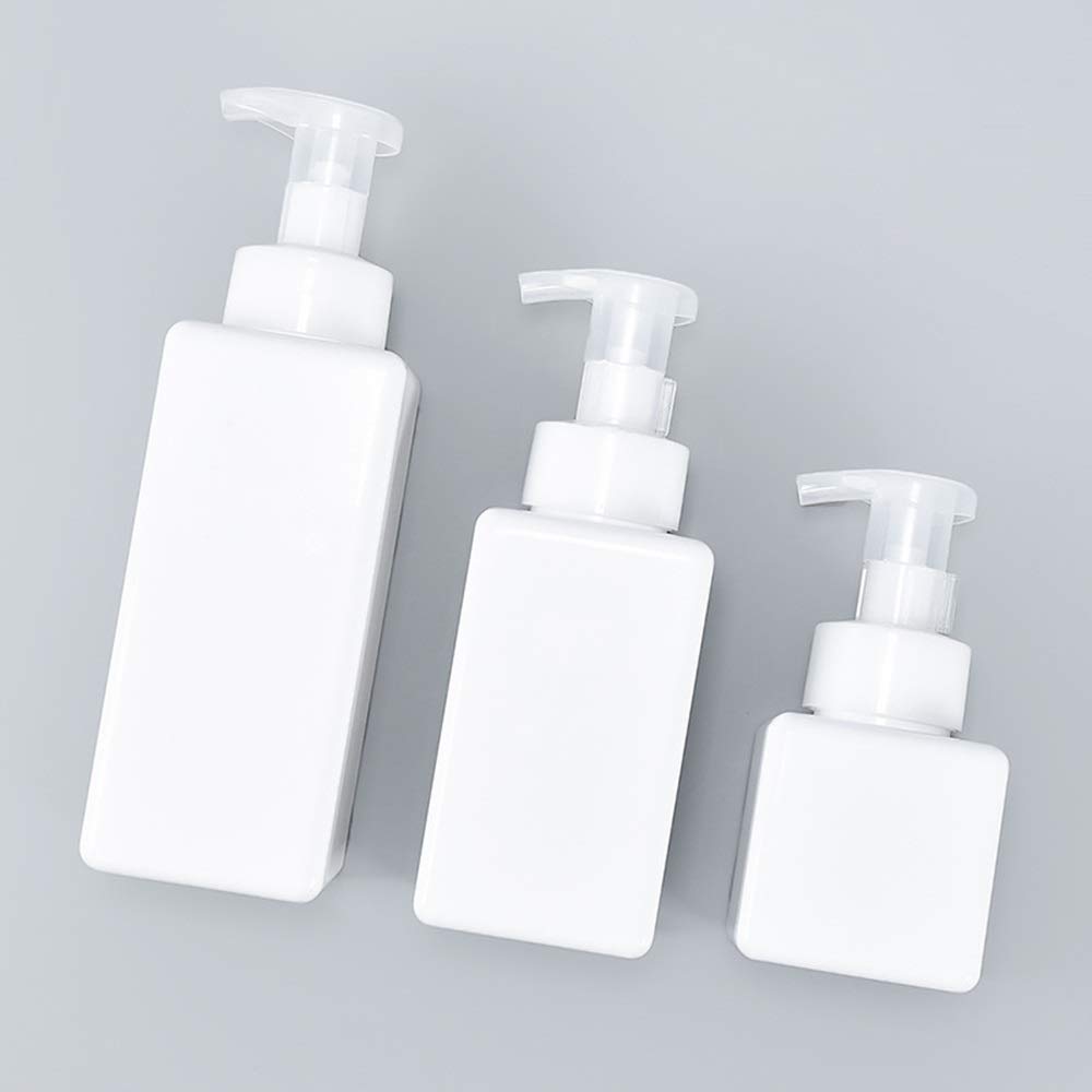 Soap Dispenser Pump Square Clear Foaming Bottle Liquid Soap Whipped Mousse Points Bottling Shampoo Lotion Shower Gel Foam Pump Bottles Ending 250/450/650ML Hand Lotion Bottle ( Color : 650ml black )