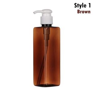 fkjlun soap dispenser pump 250ml foaming bottle liquid soap whipped mousse points bottling shampoo lotion shower soap dispensers gel foam pump bottles 5colors hand lotion bottle (color : brown 1)