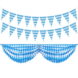 oktoberfest fabric bunting, oktoberfest bunting with oktoberfest bavarian pennant banner for oktoberfest party,german bavarian beer festival decoration supplies