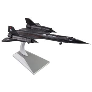 1/144 SR71 Skunk High-Altitude Reconnaissance Aircraft Metal Fighter Military Model Diecast Plane Model for Collection or Gift