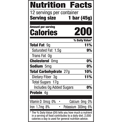 Larabar Blueberry Muffin, Gluten Free Vegan Fruit & Nut Bars, 1.6 oz, 12 ct